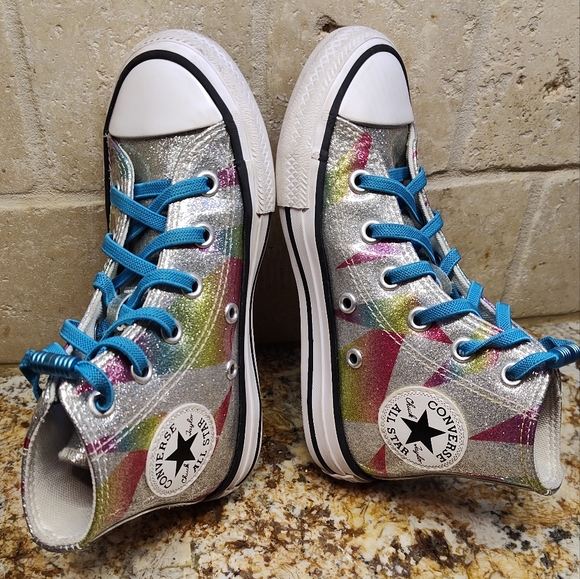 Converse | Shoes | Converse Chuck Taylor All Star Prism Glitter Sneaker ...